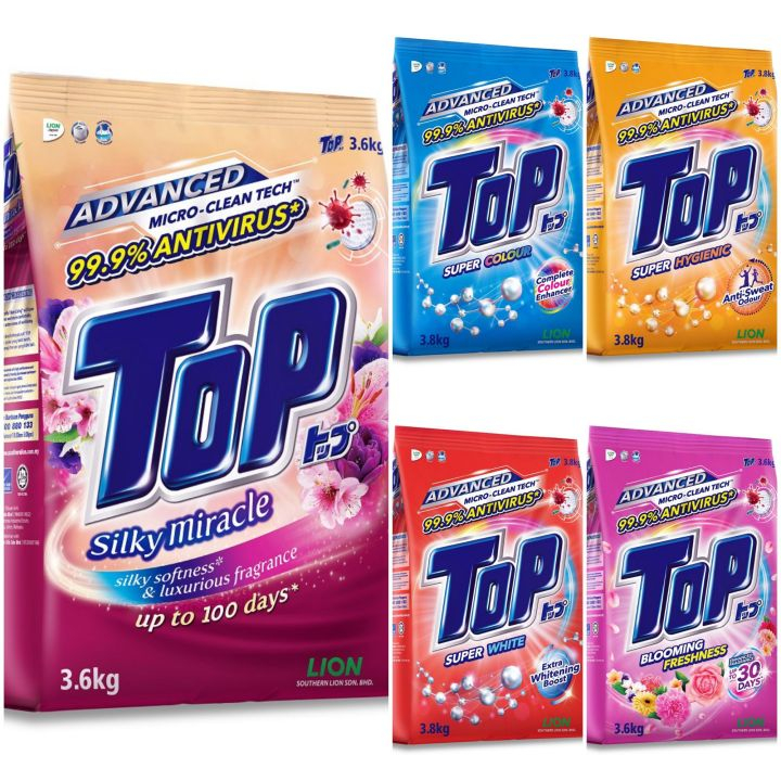 TOP POWDER DETERGENT 3.6KG-3.8KG | Shopee Malaysia