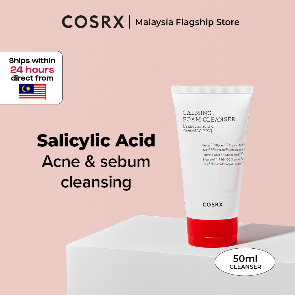 COSRX AC Collection Calming Foam Cleanser 50ml | Shopee Malaysia