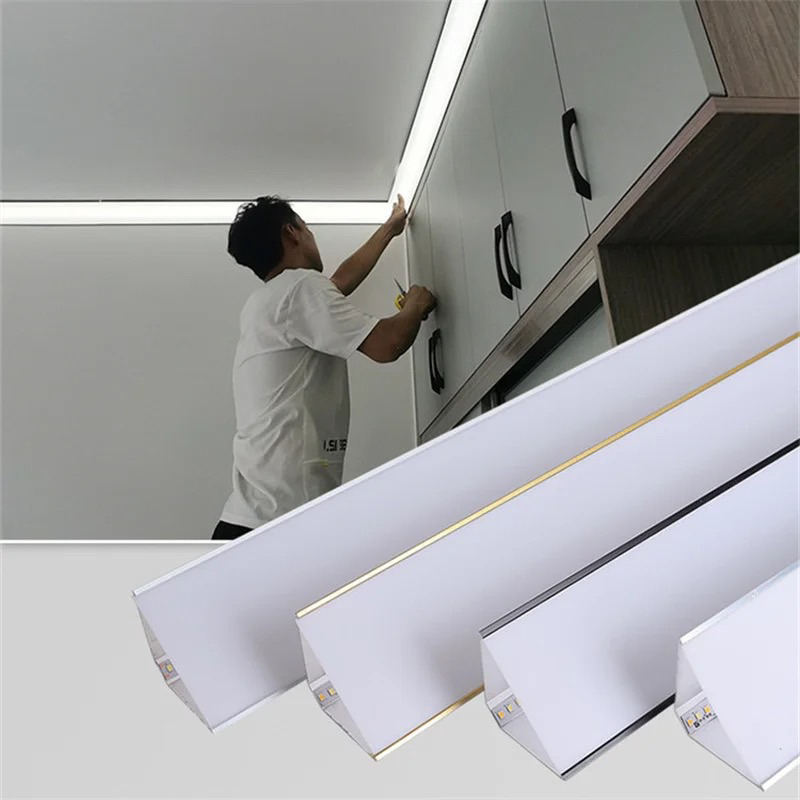 Aluminum Profile Ceiling Corner Led Holder Linear Bar Strip Light Whit ...