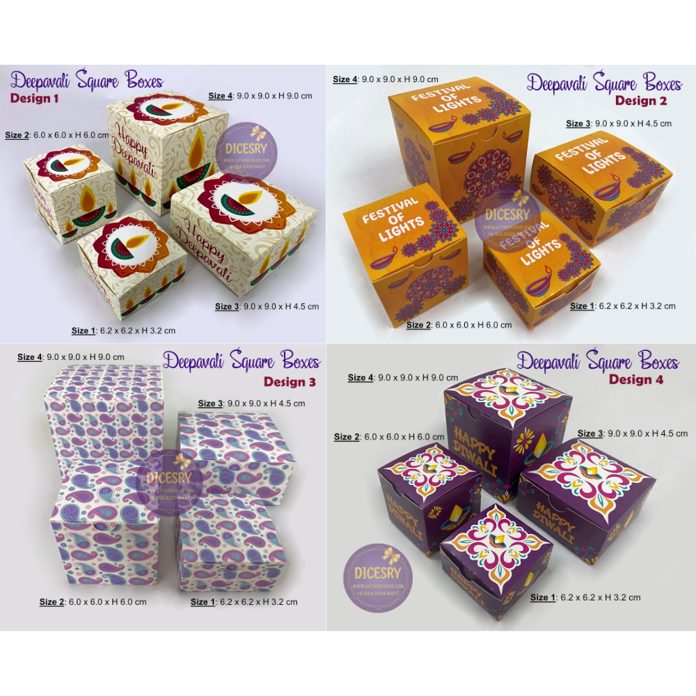 🎁 10pcs Deepavali Boxes / Kotak Deepavali / Diwali Gift Box - CHECK THE ...
