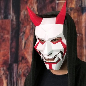 Oni - Demon MASK PARTY MASKS PAPERCRAFT 3D | Shopee Malaysia