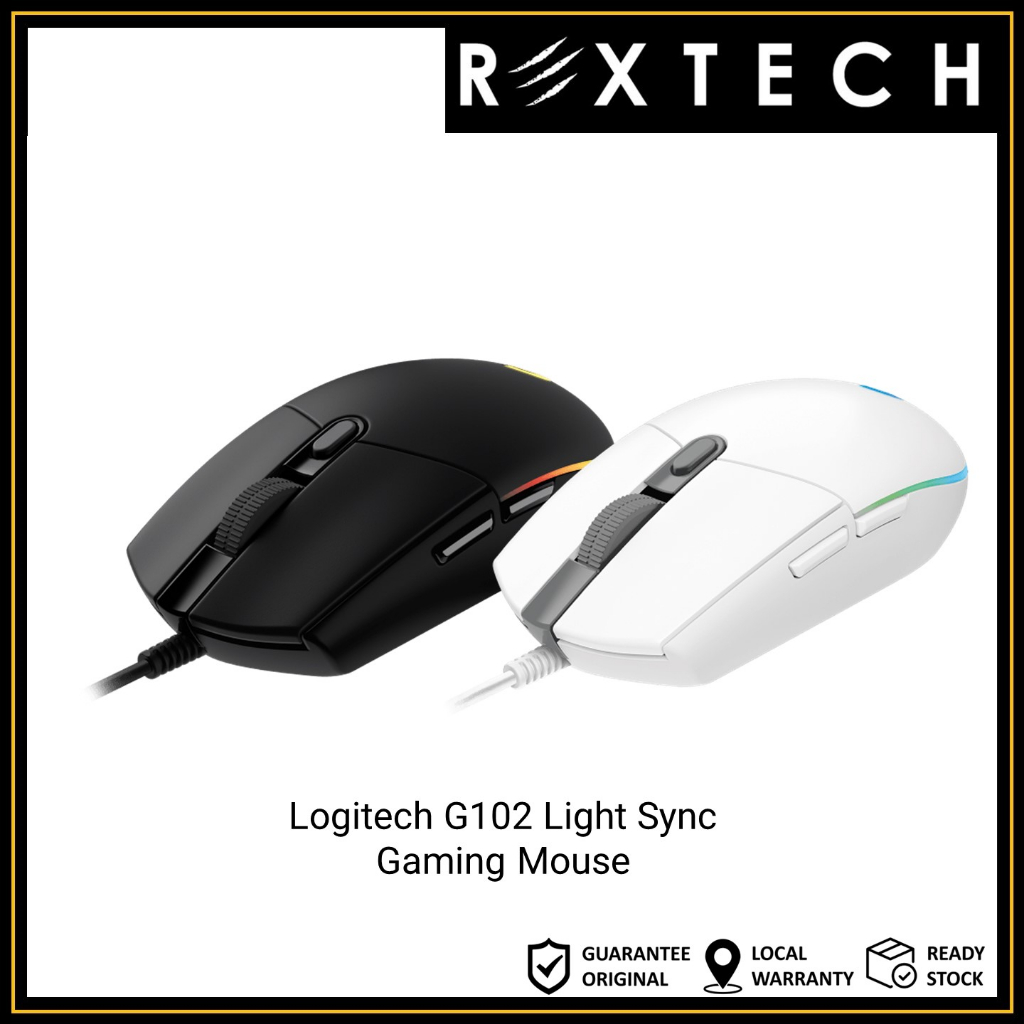 LOGITECH G102 Light Sync Gaming Mouse with Customizable RGB Lighting/6 ...