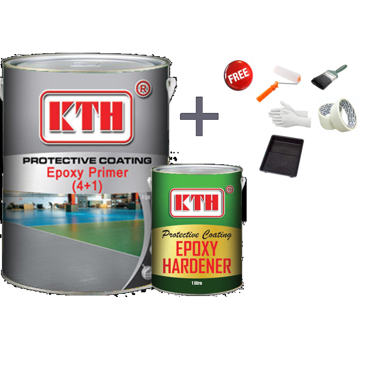 5 Liter KTH Epoxy Primer - Lapisan Pertama Untuk Cat Lantai Undercoat ...