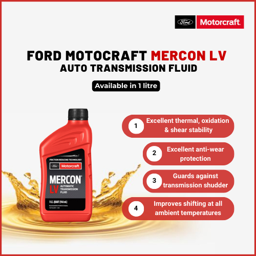 Ford Motorcraft® MERCON® LV Automatic Transmission Fluid (1L) Minyak ...