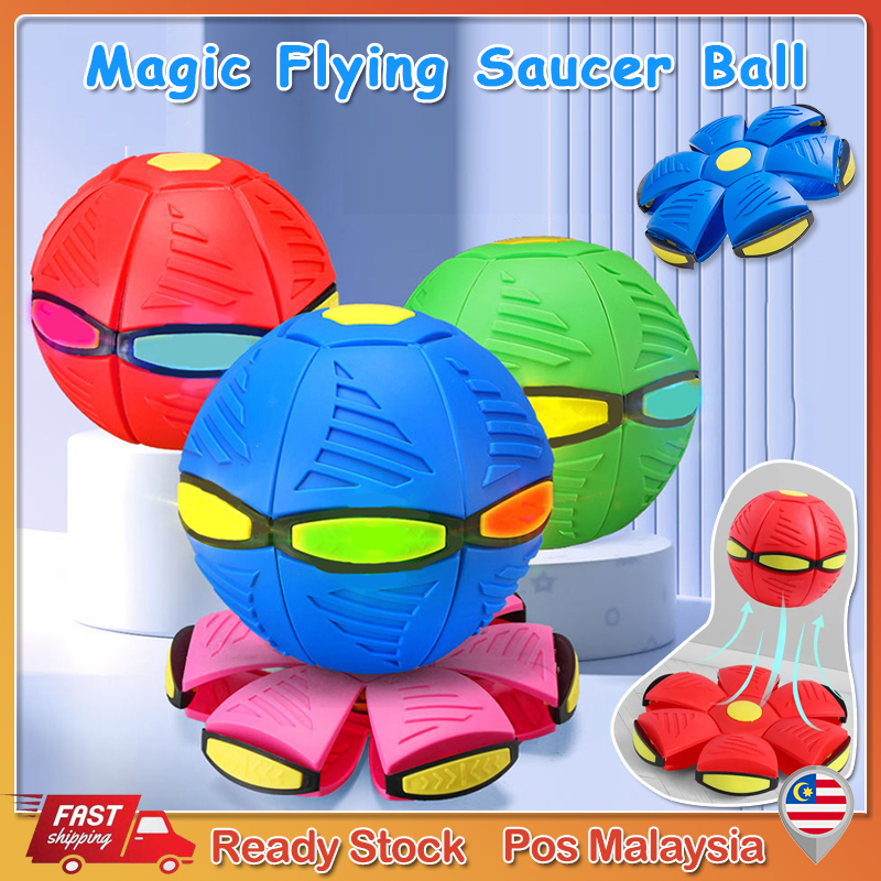 Bola Magic Flying Saucer Ball UFO Flying Ball Flat Throw Disc Ball Toy ...