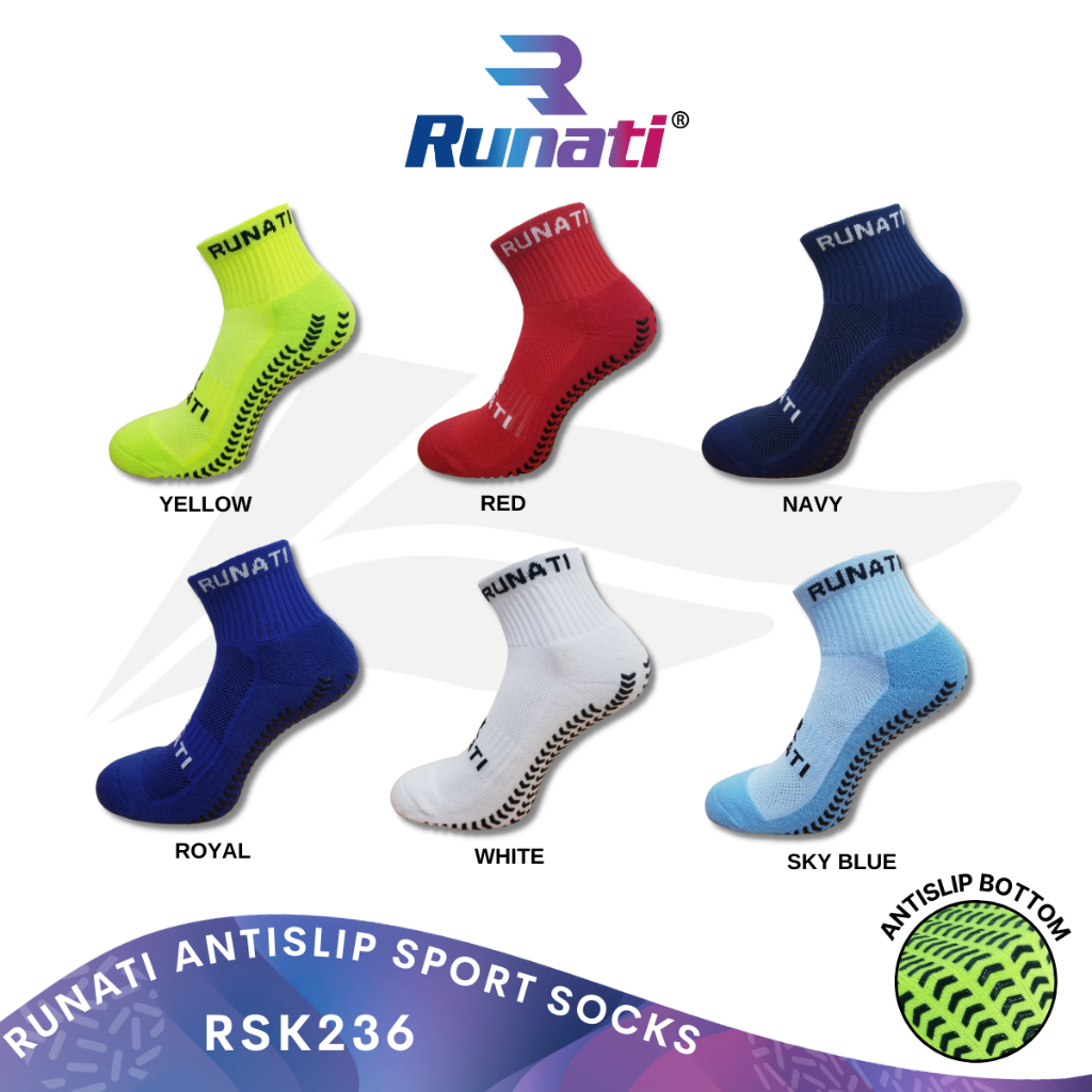 Runati Antislip Sports Socks Sukan Stoking Anti Slip Futsal Football ...