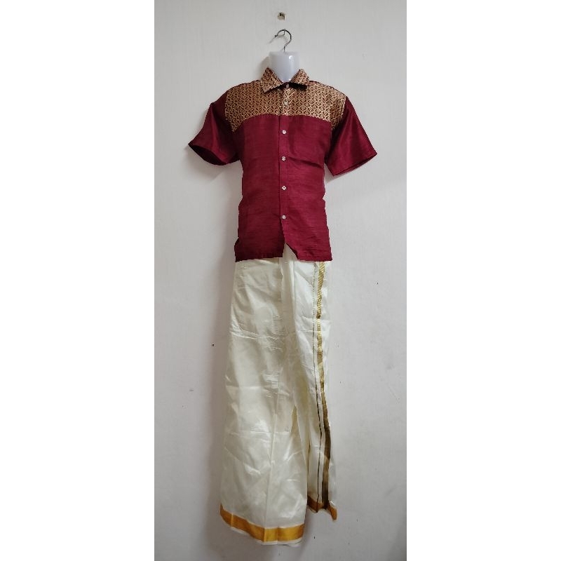 (2XL) men sherwani/jippa with dhoti/kurta bollywood preloved | Shopee ...