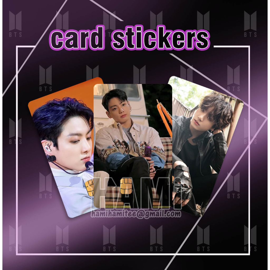 JUNGKOOK card sticker - Jeon Jung-kook BTS touch n go card sticker ...