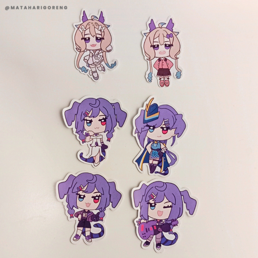 Nijisanji Selen and Enna Sticker 4cm | Shopee Malaysia