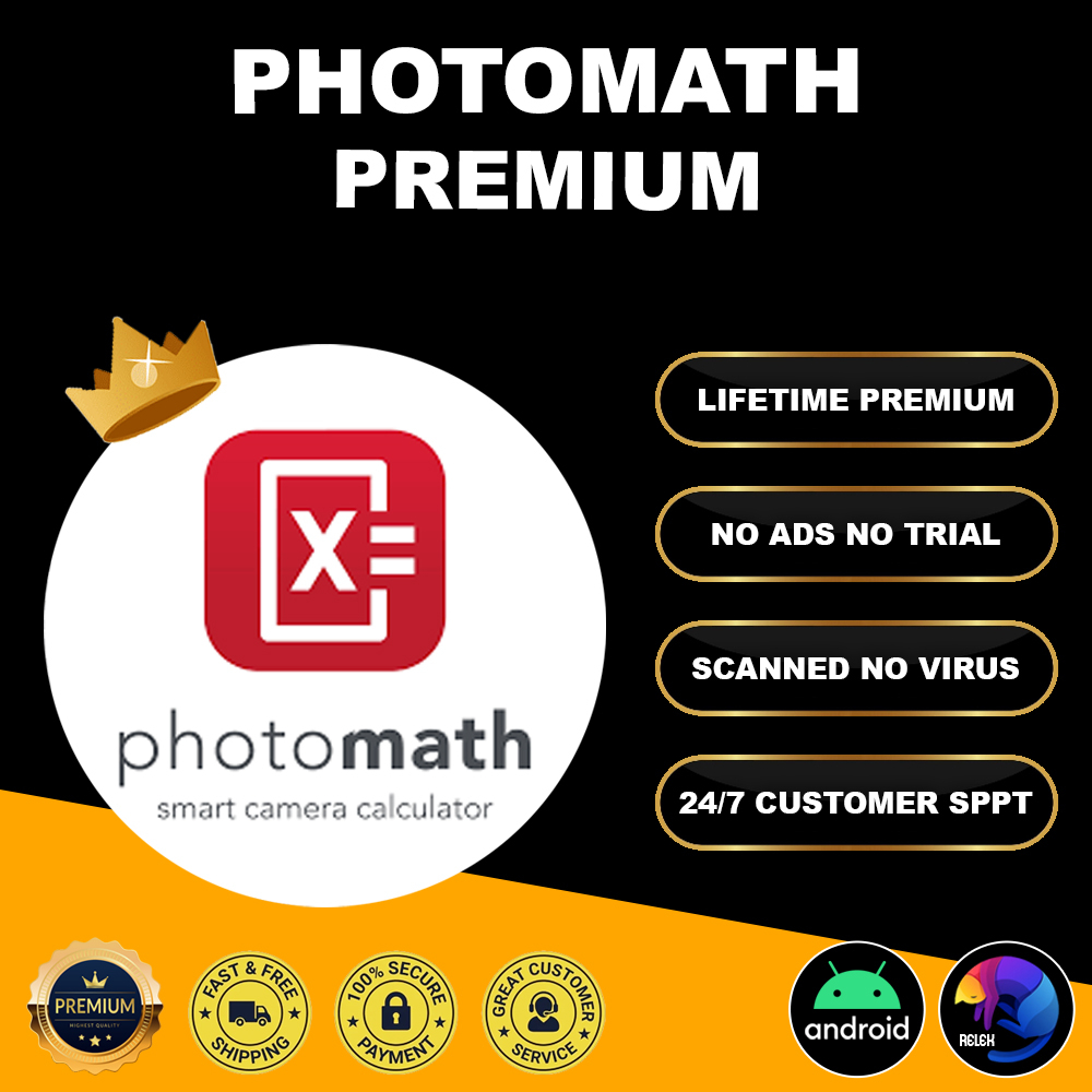 PHOTOMATH PREMIUM ⭐BEST SELLER⭐ Unlimited | 👑Lifetime Premium👑 ...