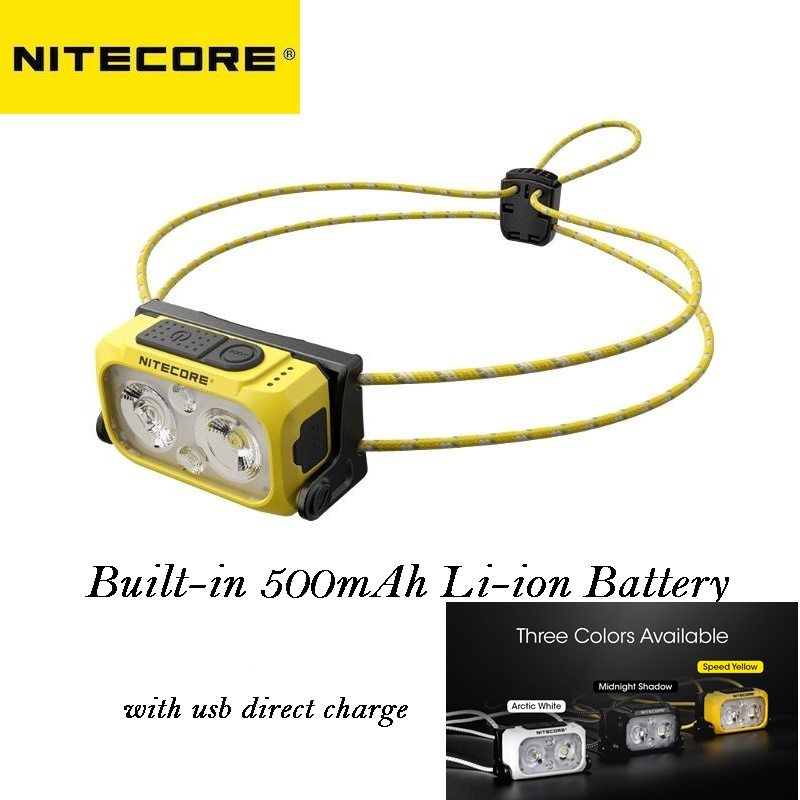 Nitecore NU21 360 Lumens Ultra Lightweight Dual Beam Outdoor Headlamp ...