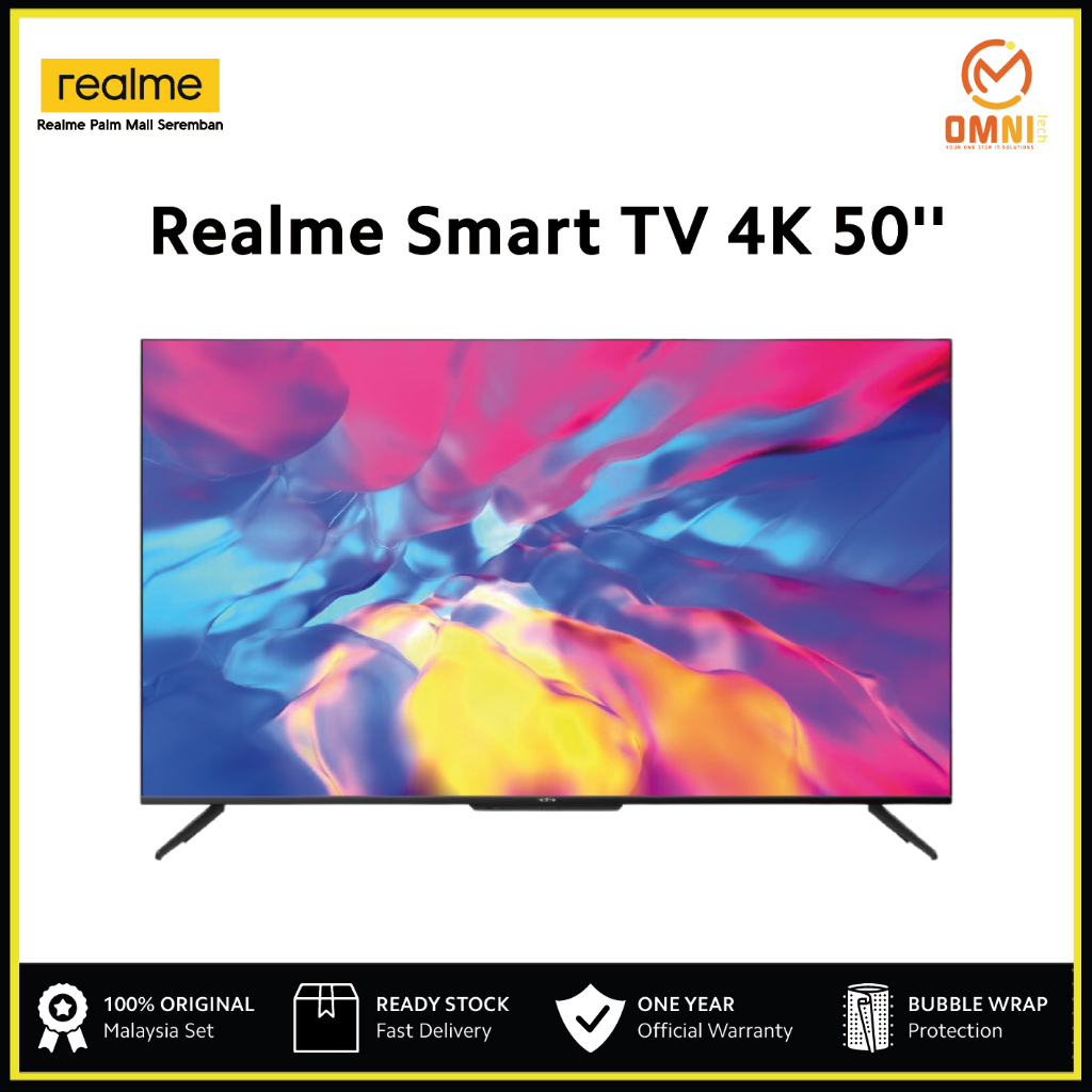 100% Original Realme Smart TV 4K 50'' Samrt TVs - Cinema Experience ...