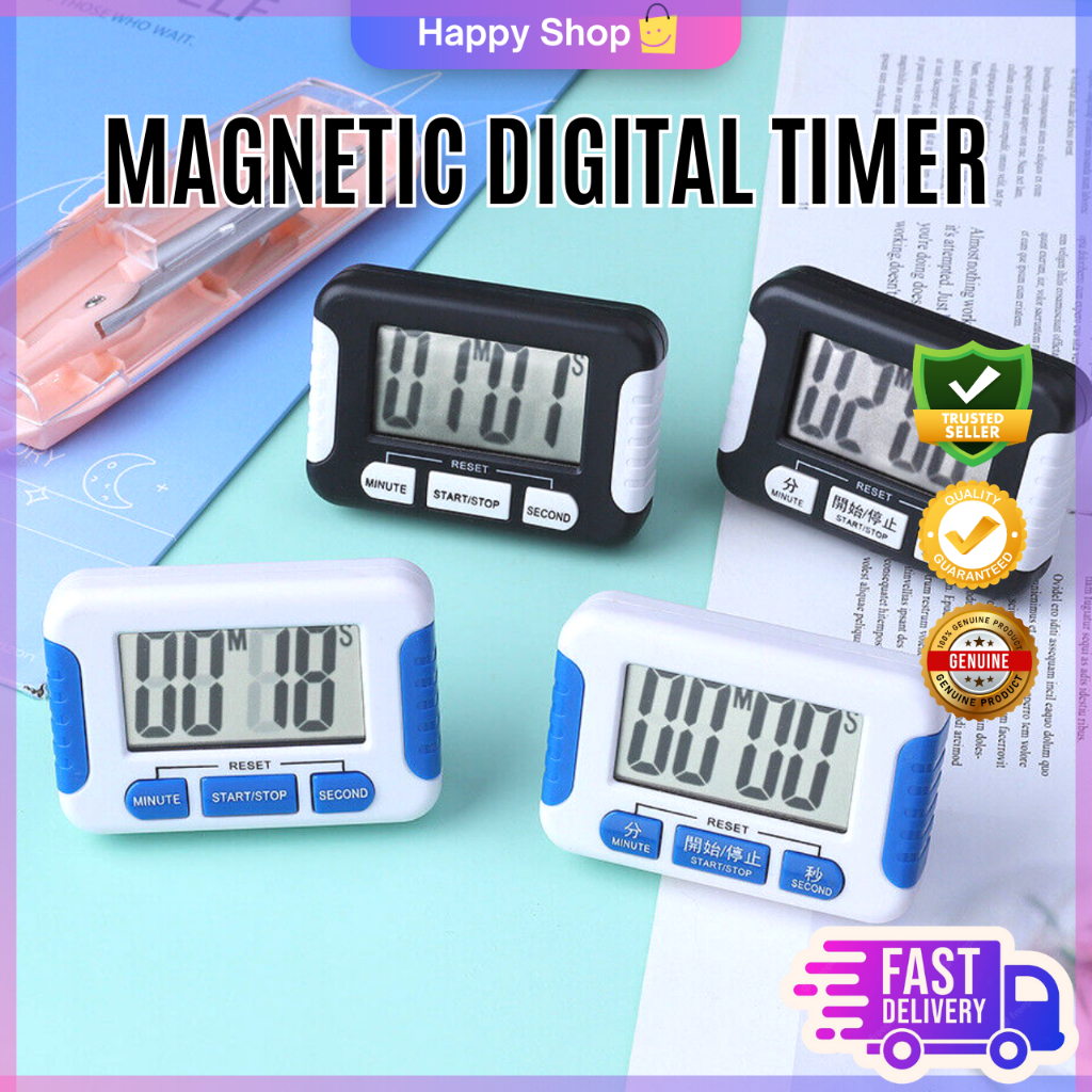 High Quality Magnetic LCD Digital Timer Count Down Up Clock Clear Loud ...