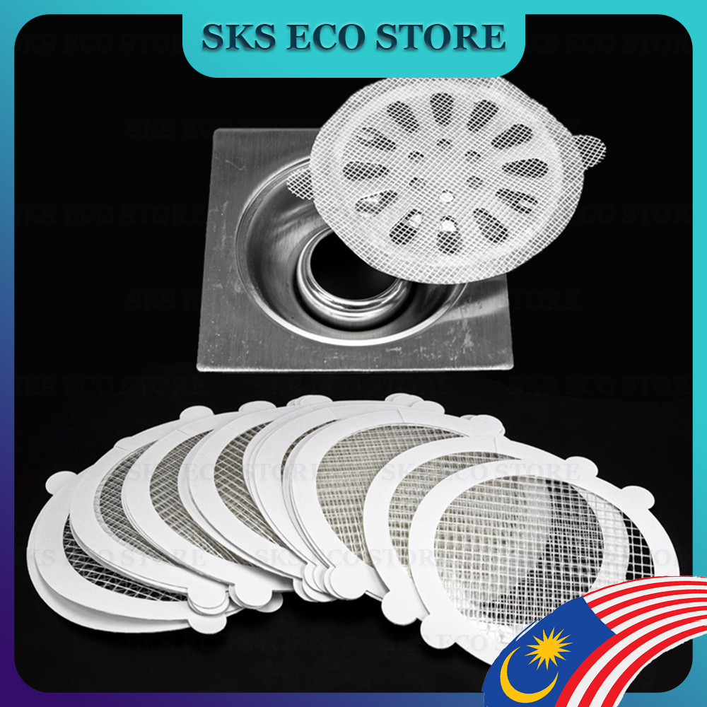 Disposable Shower Drains Hair Catcher Insect-Proof Floor Drain Stickers ...