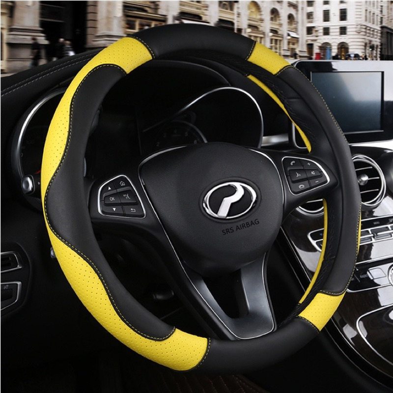 Carbon Fiber Leather Steering Wheel Cover 38cm PERODUA AXIA BEZZA MYVI ATIVA PROTON SAGA WIRA WAJA PERSONA TOYOTA HONDA Shopee Malaysia