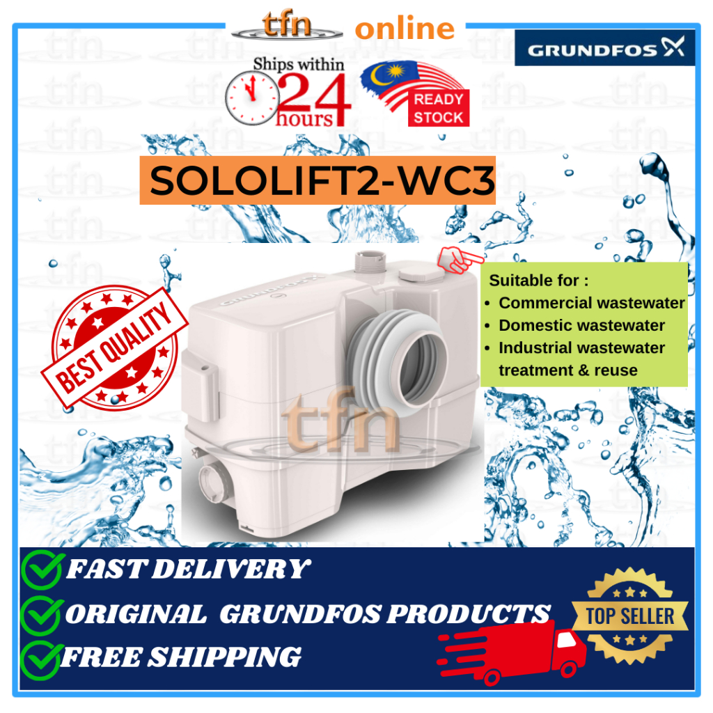 Grundfos SOLOLIFT2 WC-3 Waste Water Transfer Pump | Shopee Malaysia