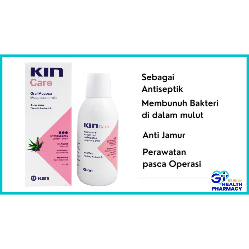 Kin Care Kincare Mouthwash with Chlorhexidine 250mL | Shopee Malaysia