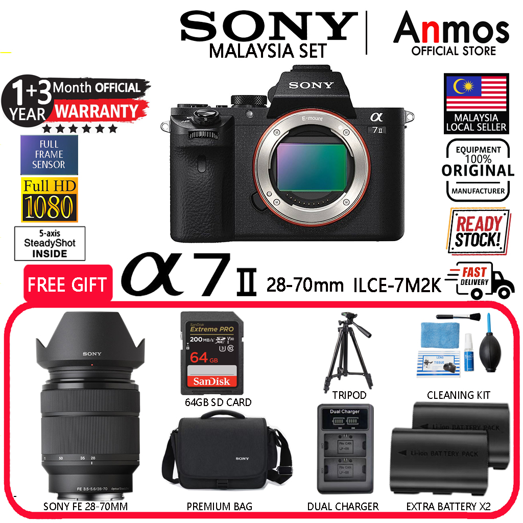 (READY STOCK) Sony A7 II / A7II + FE 28-70mm F3.5-5.6 OSS OR BODY (Sony Malaysia 15 Months ...