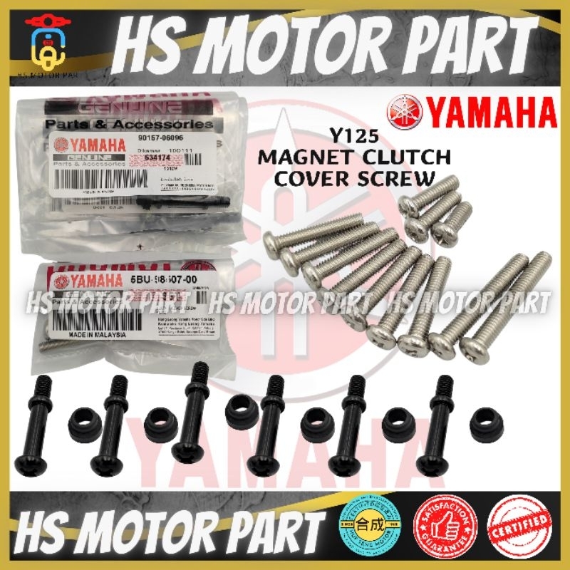 HSMOTORPART Y125 Clutch & Magnet Cover Screw Original Malaysia | Shopee ...