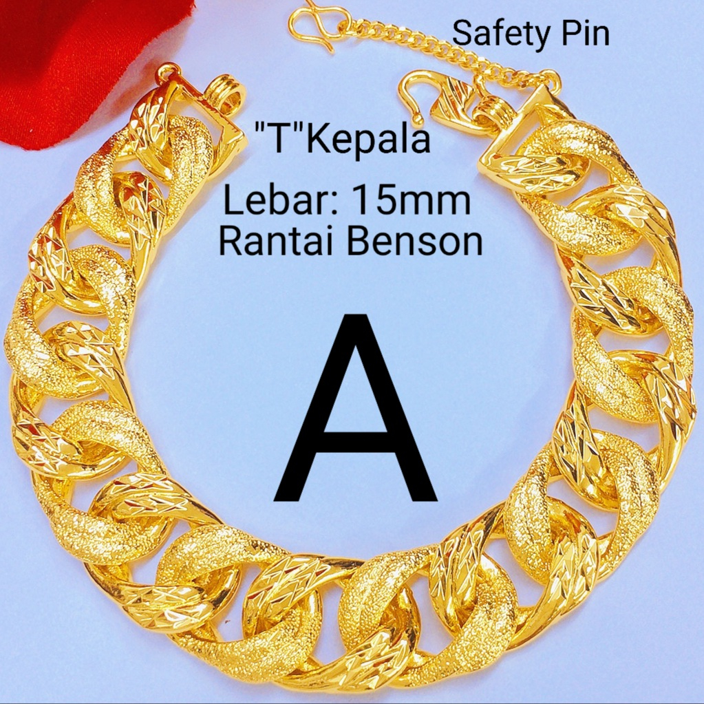 💥ADA COP 916💥(BCE50) EMAS BANGKOK ADULT CURB BRACELET RANTAI TANGAN ...