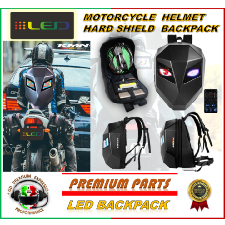 KMN 3D LED PROGRAMMABLE SCREEN WATERPROOF HARD SHIELD MOTORCYCLE HELMET ...