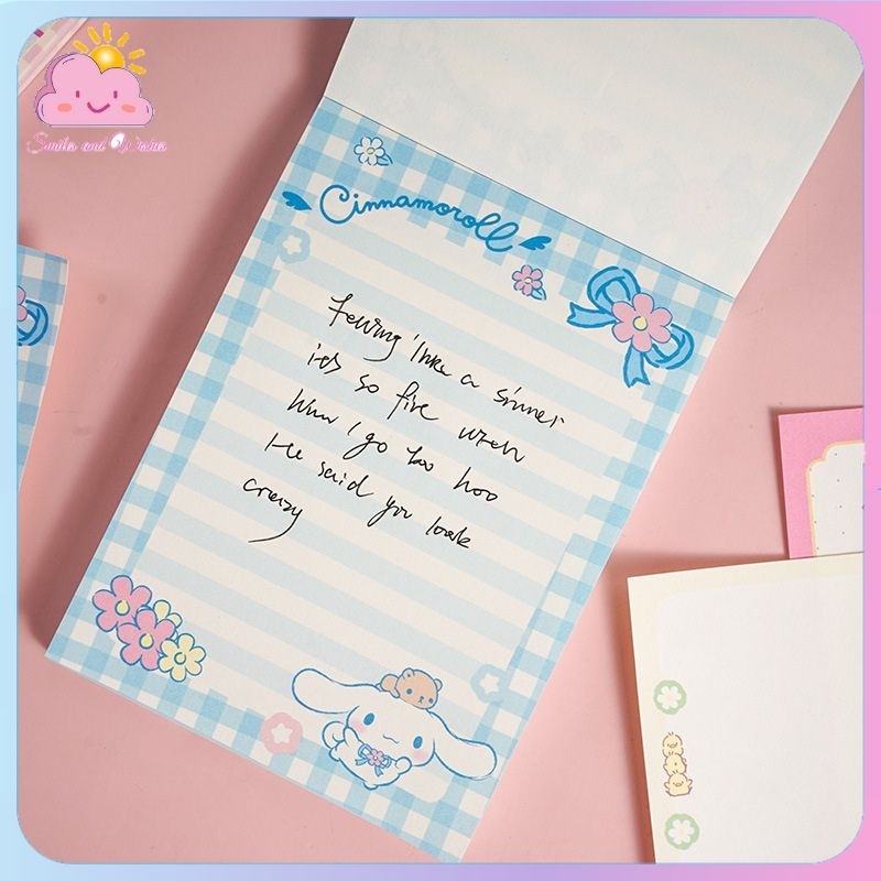 A6 Memo Book Sanrio Nota Tanda Office Colorful Paper Memo Pad | Shopee ...
