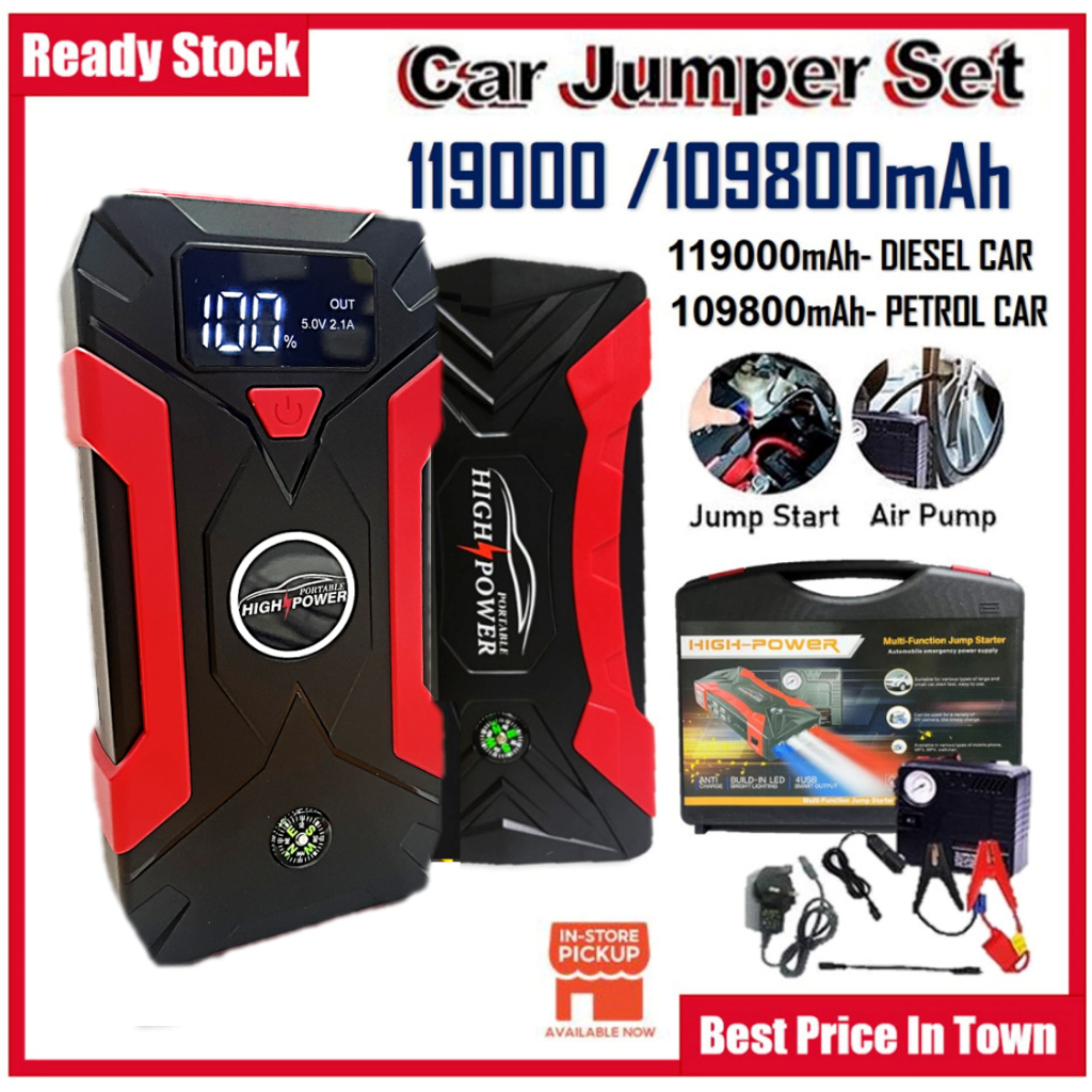 Kitoyo 119000/109800mAh Diesel Car Power bank car jumper power bank ...