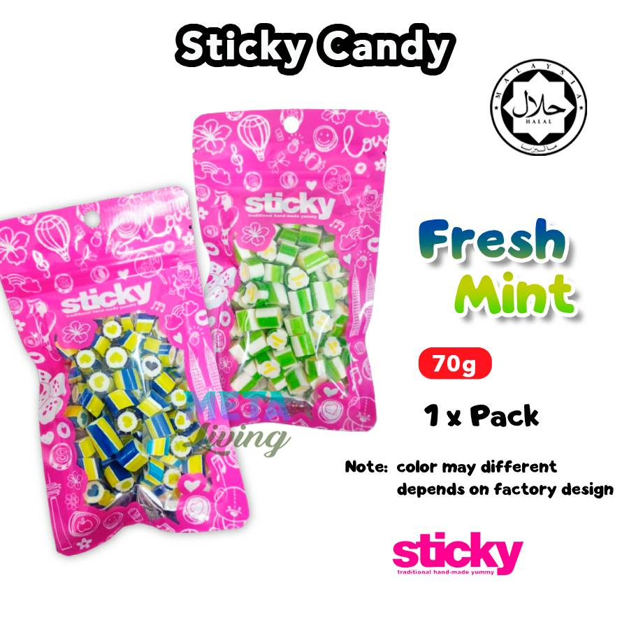 STICKY CANDY GULA-GULA VIRAL STOK SEDIA Thank You Happy Birthday Gift I ...