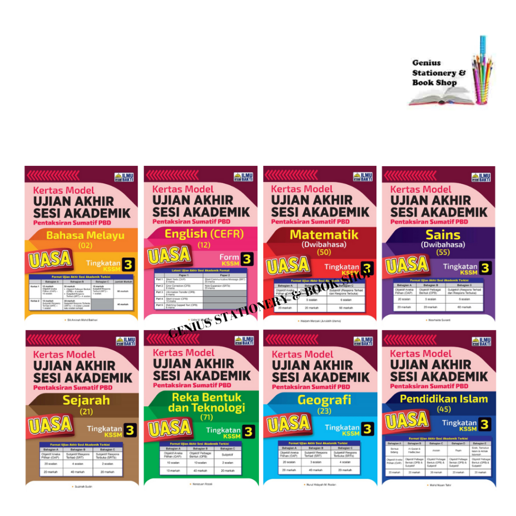BUKU LATIHAN : KERTAS MODEL UASA 2023 TINGKATAN 3 | Shopee Malaysia
