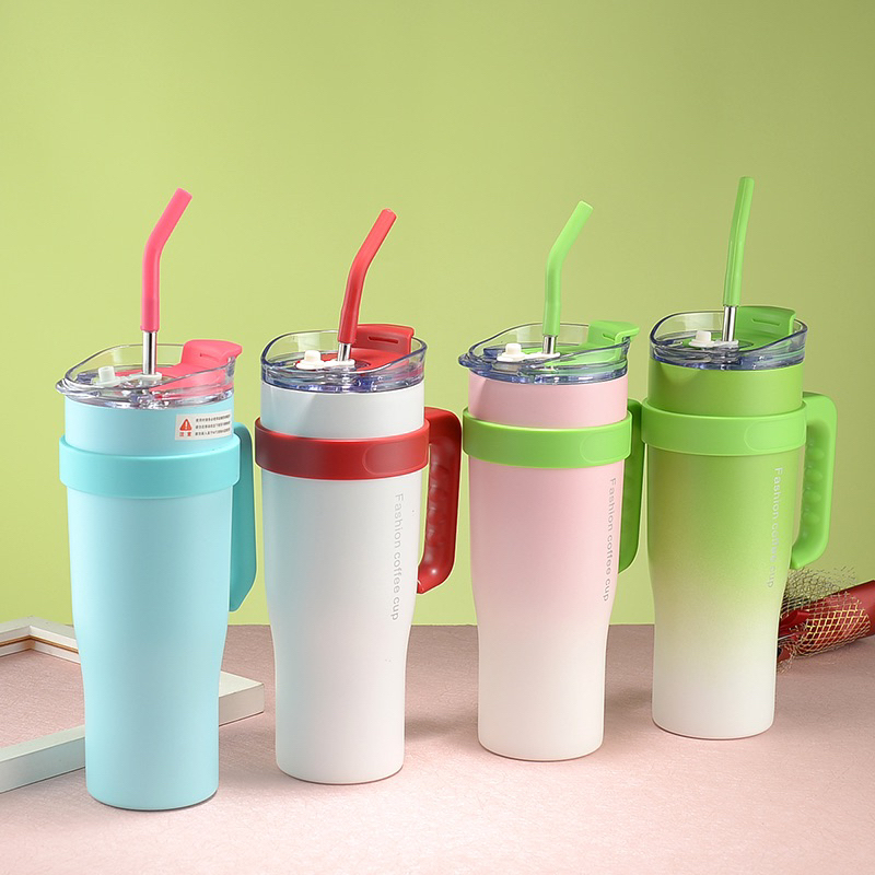 Gift crazy Big Coffee cups 40oz Large-capacity Tumbler Thermo Bottle ...