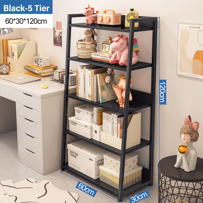 DO 4/5 Tier Multipurpose Bookshelf Shelves Storage Rack Wooden Book ...