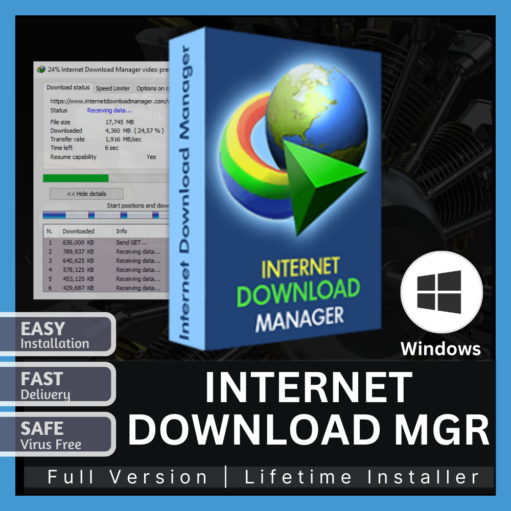 Internet Download Manager V6.42 + Install Video Guide for Windows ...