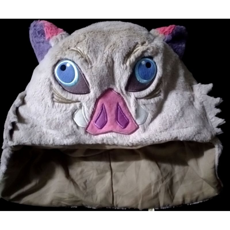 Demon Slayer (Kimetsu no Yaiba) Inosuke Hashibira Plush Hat Headgear ...