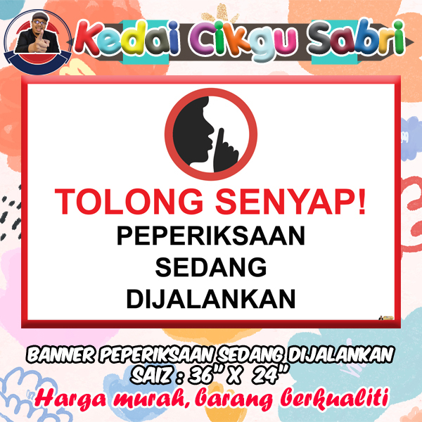 BANNER PEPERIKSAAN SEDANG DIJALANKAN | Shopee Malaysia