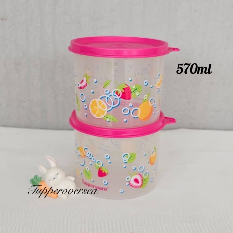 Tupperware Vintage Printed Fruits Canister 570ml - (1 PC / 2 PCS) | Shopee Malaysia