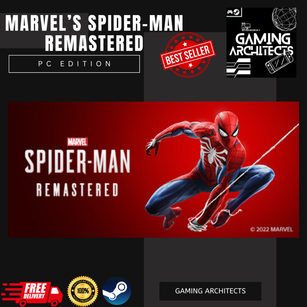 MARVEL'S SPIDERMAN REMASTERED [PC🔥]|(Offline/No Steam) 🙌PRE-INSTALLED GAME🙌 | Shopee Malaysia