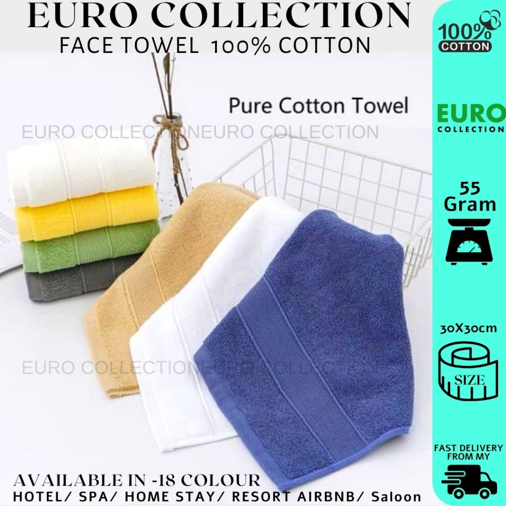 MURAH MURAH SALE Reliable hotel grade hand towel 12×12 inch Tuala muka ...