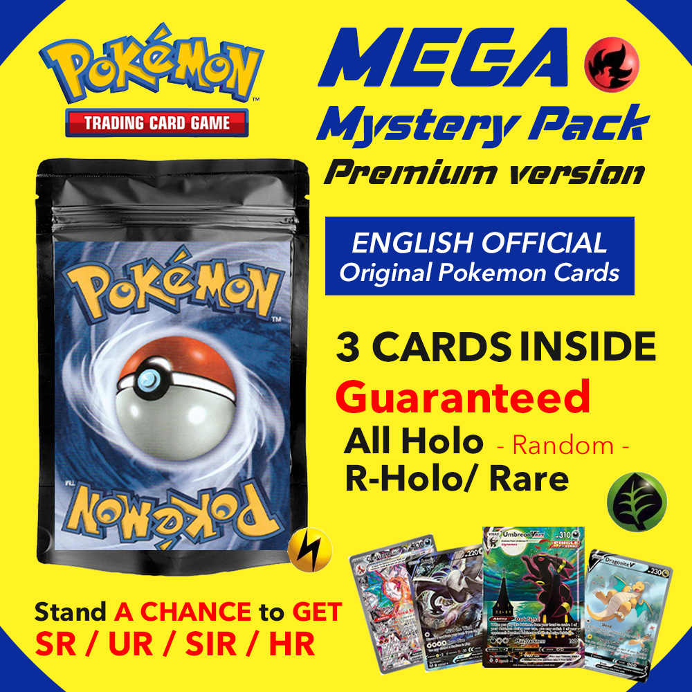 Pokemon MEGA Mystery Booster Pack (Original POKEMON Card Game) (From ...
