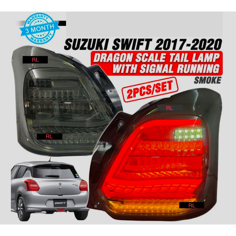 Suzuki swift 2017 2018 2019 2020 2021 2022 2023 led tail lamp light ...