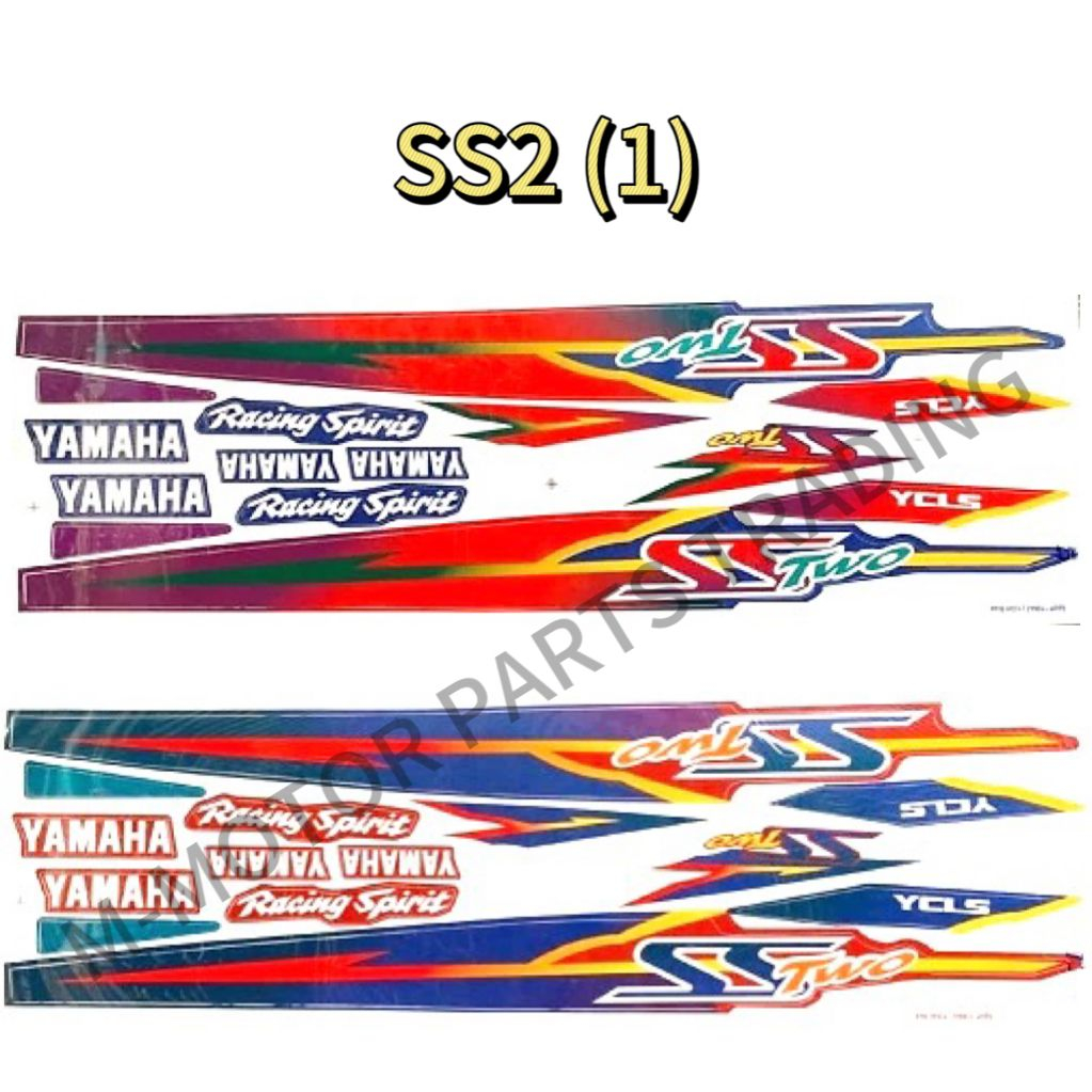 YAMAHA SS2 (1) SS TWO (1) BODY STICKER | Shopee Malaysia