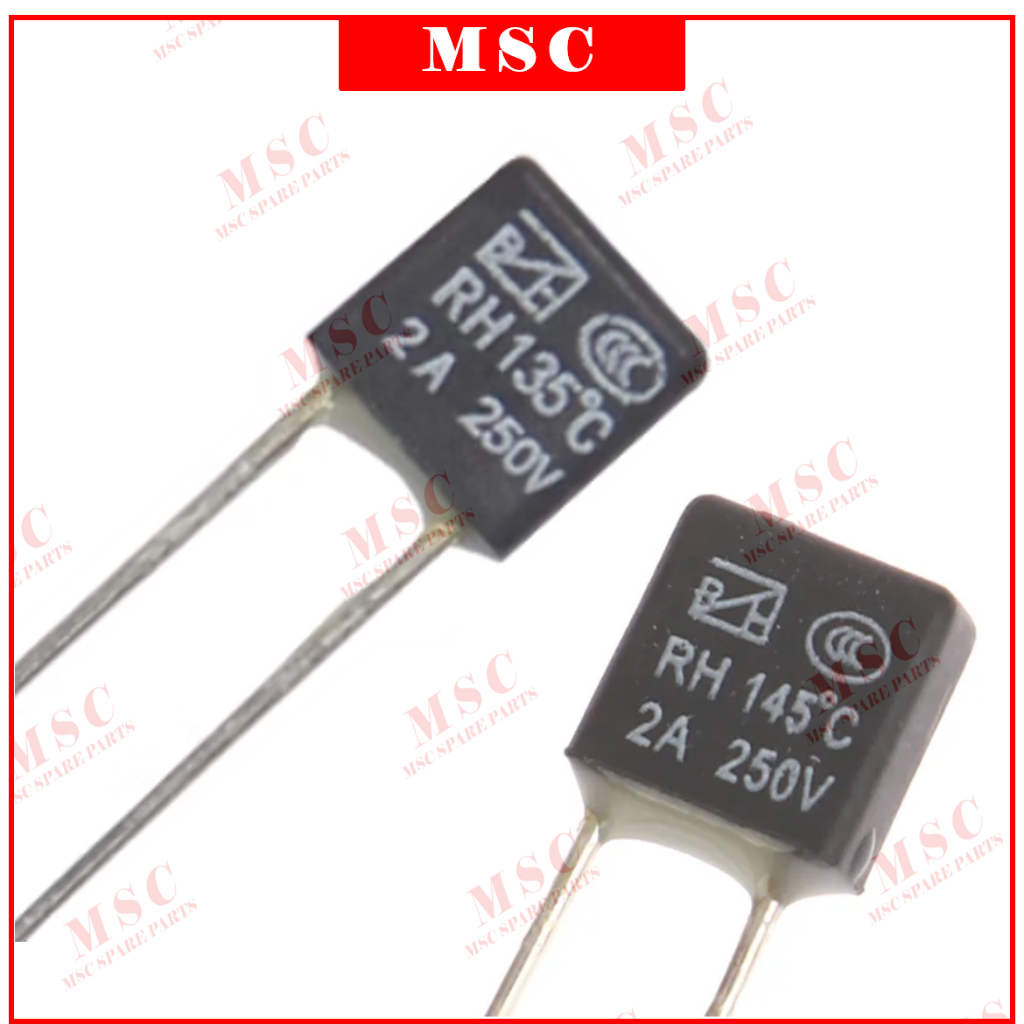 Thermal Fuse RH 2A RH2A 250V Temperature Fan Motor 135℃ 145℃ Thermal ...