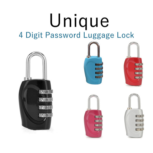 [READY STOCK] 4 Digit Password Lock Travel Luggage Lock Resettable ...