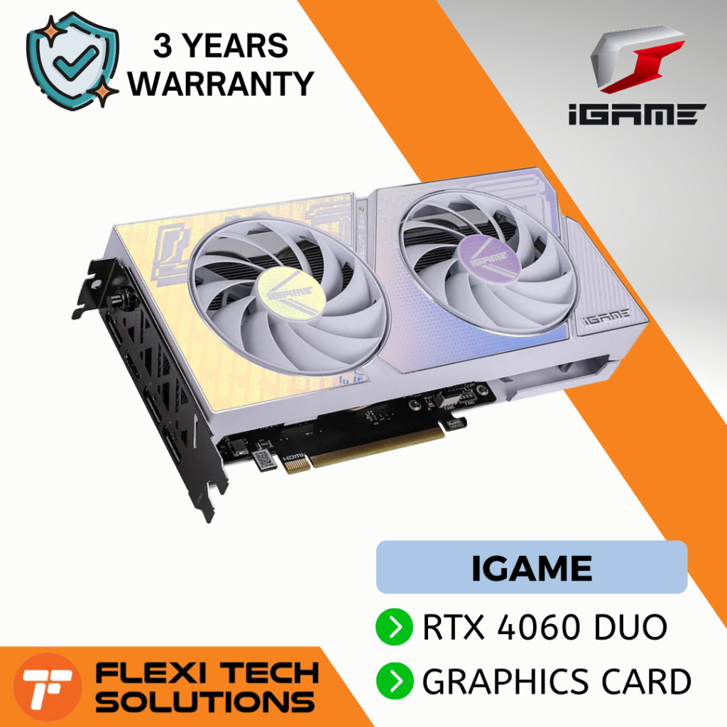 Flexi Tech COLOFUL iGame GeForce RTX 4060 Ultra W DUO OC 8GB-V GPU Graphics Card | Shopee Malaysia