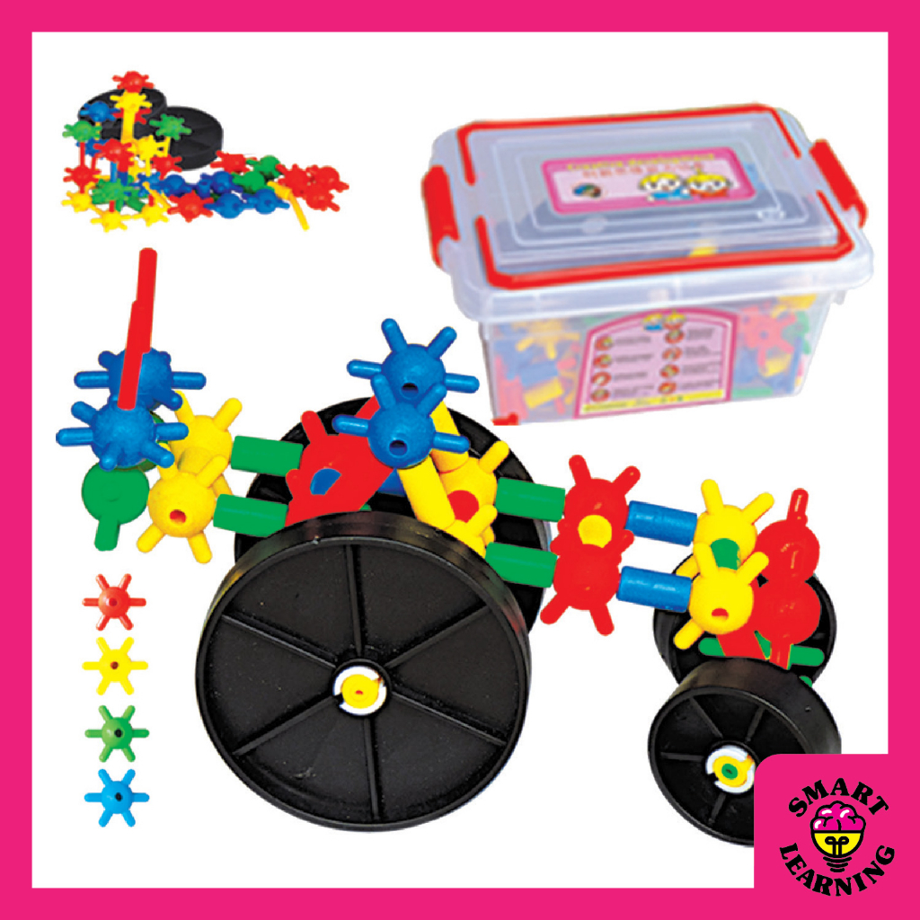 🔥READY STOCK🔥 PLASTIC STAR BUILDERS PLAY SET BLOCK CONNECTION ...
