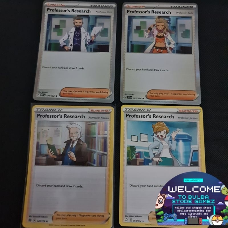 Professor's Research Pokemon TCG Card Game Supporter Trainer Card ...