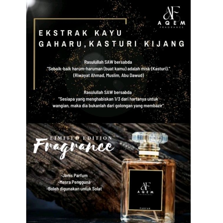 Perfume Wangian Ekstrak Kayu Gaharu dan Kasturi Kijang by Aqem ...
