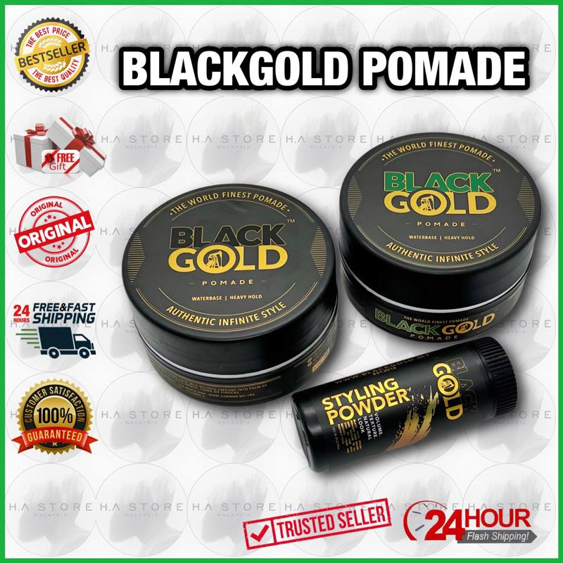 [ WHOLESALE ] BLACK GOLD POMADE 100 % ORIGINAL 150gram | Shopee Malaysia