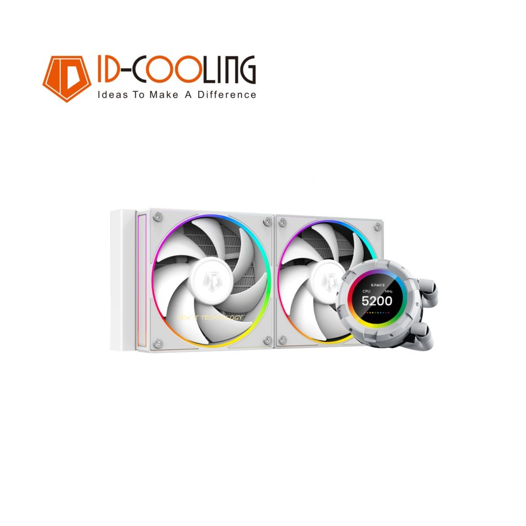 ID-COOLING SPACE LCD Watercooling SL360 / SL240 XE Black & White PC ...
