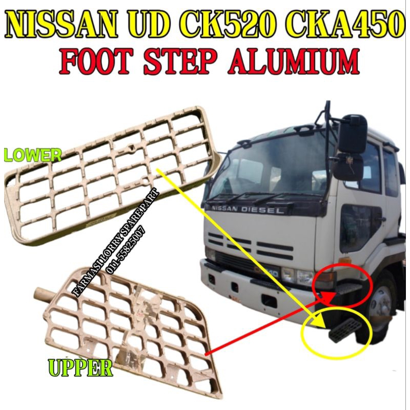 NISSAN UD CK520 CKA450 FOOT STEP ALUMIUM UNTUK LORRY MIXER TRUCK ...