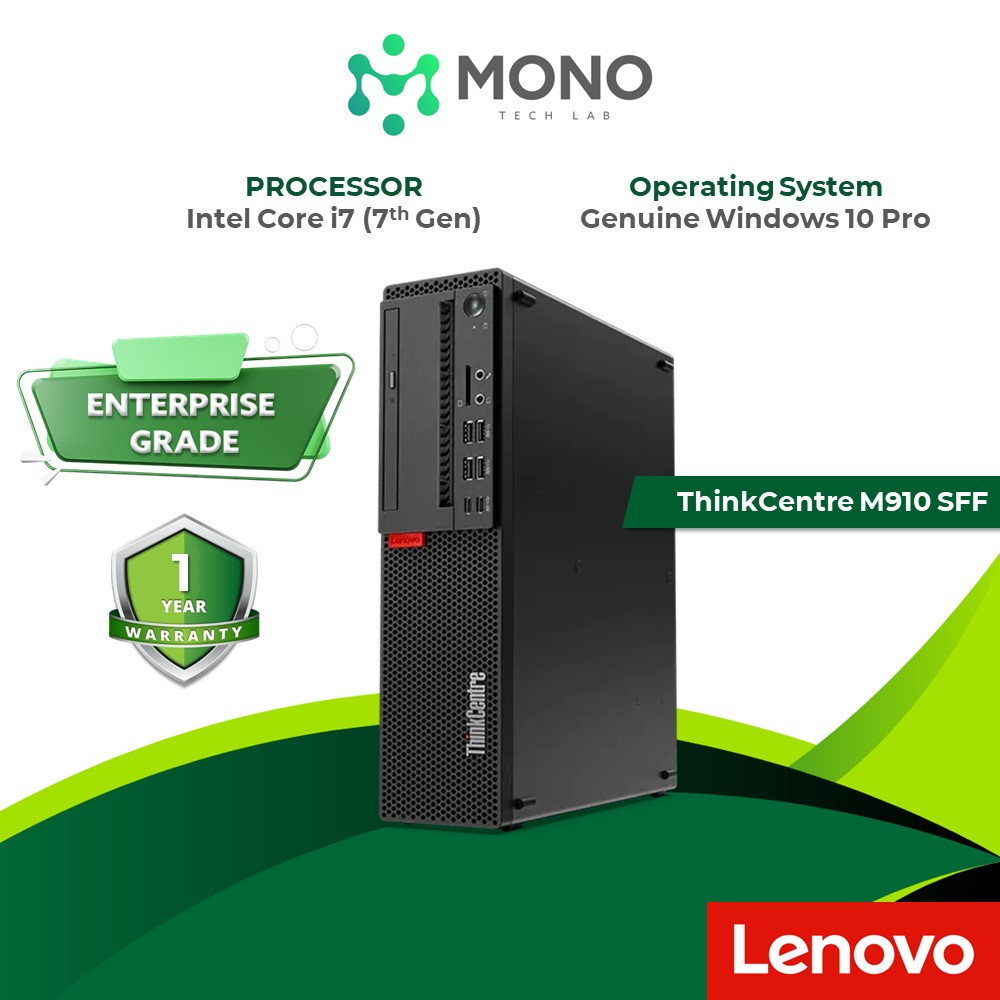 Lenovo ThinkCentre M910 SFF Desktop PC with 256GB /512GB SSD | Intel i7 ...